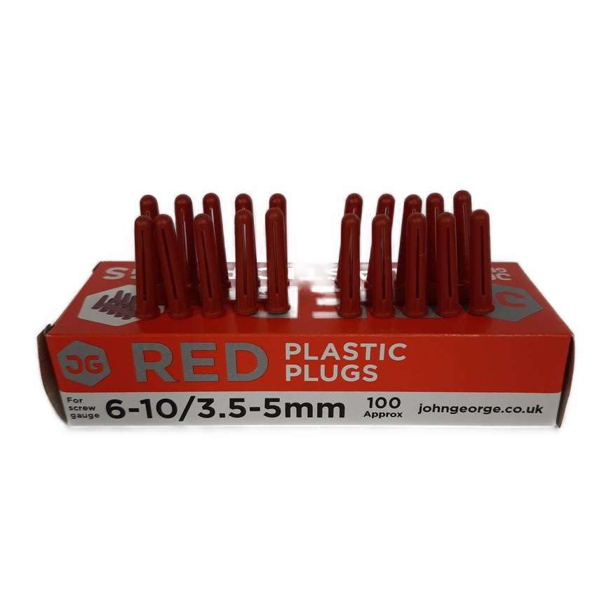 Red Plastic Wall Plugs | TimberStore UK